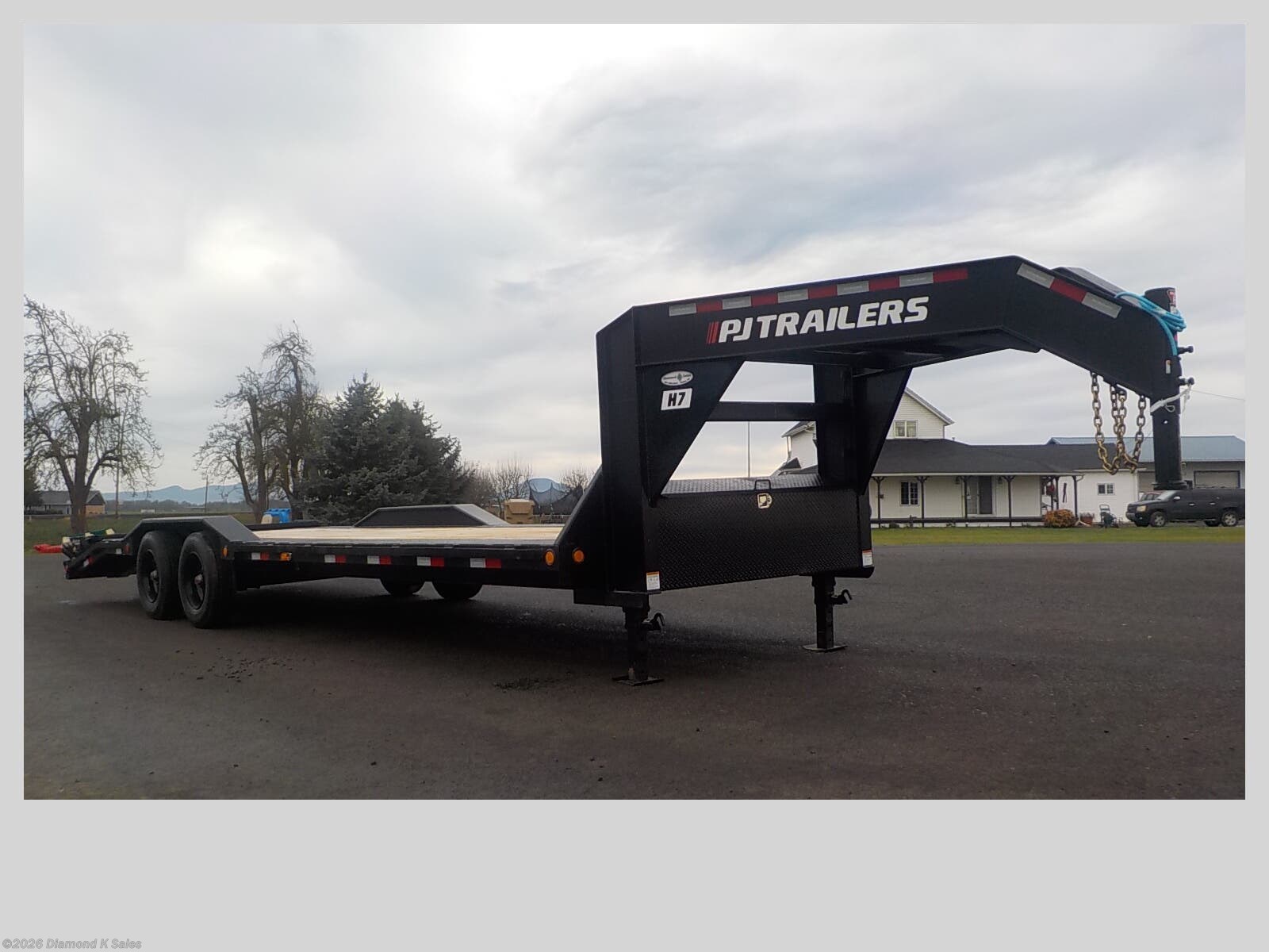 8x28 Equipment Trailer for sale | New PJ Trailers Flatdeck H7 102" X 28 ...