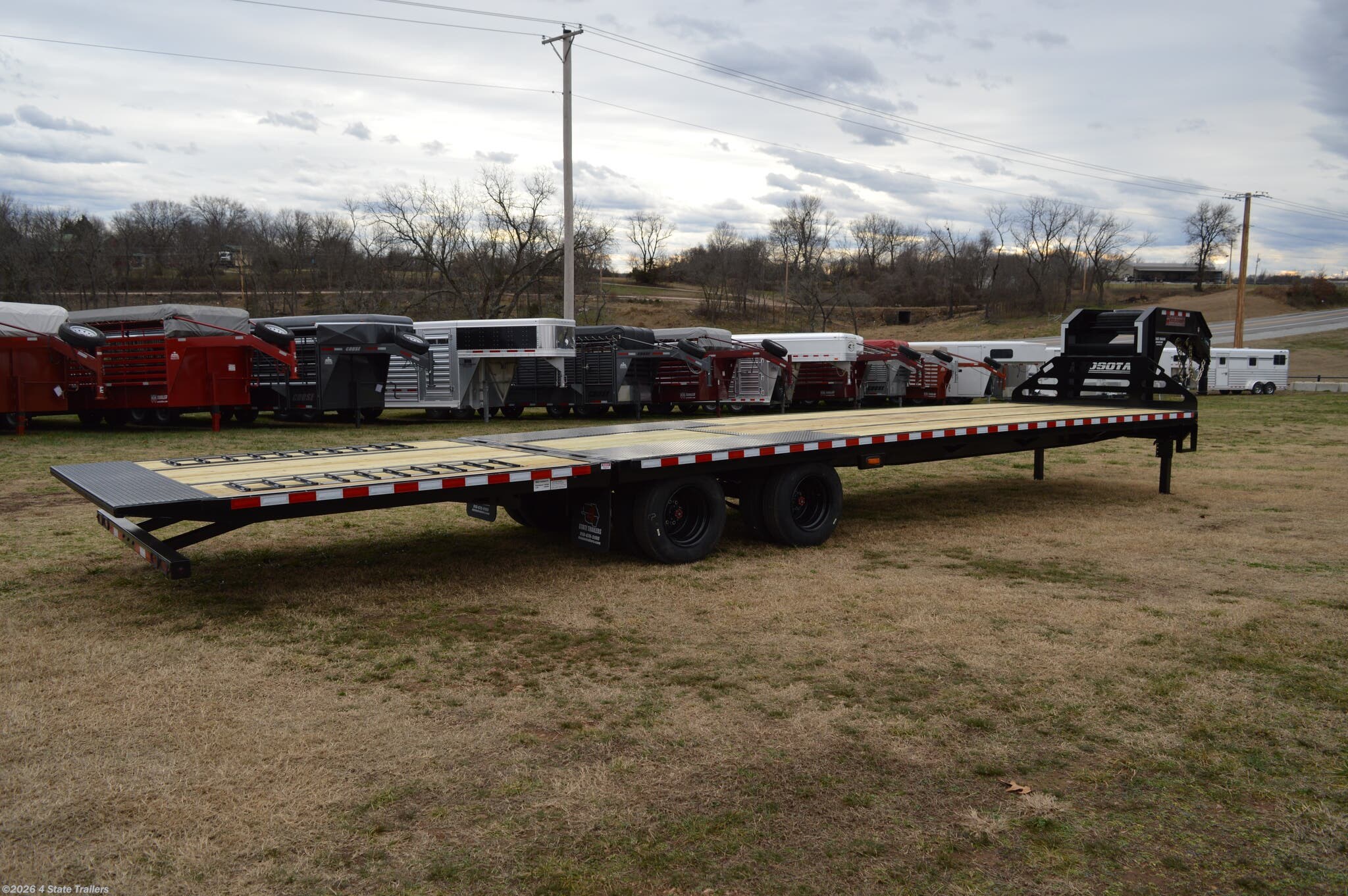 8x36 Deckover/Flat Deck Trailer for sale | New Midsota FB 8'6x36' HYDRAULIC DOVETAIL FLATBED ...