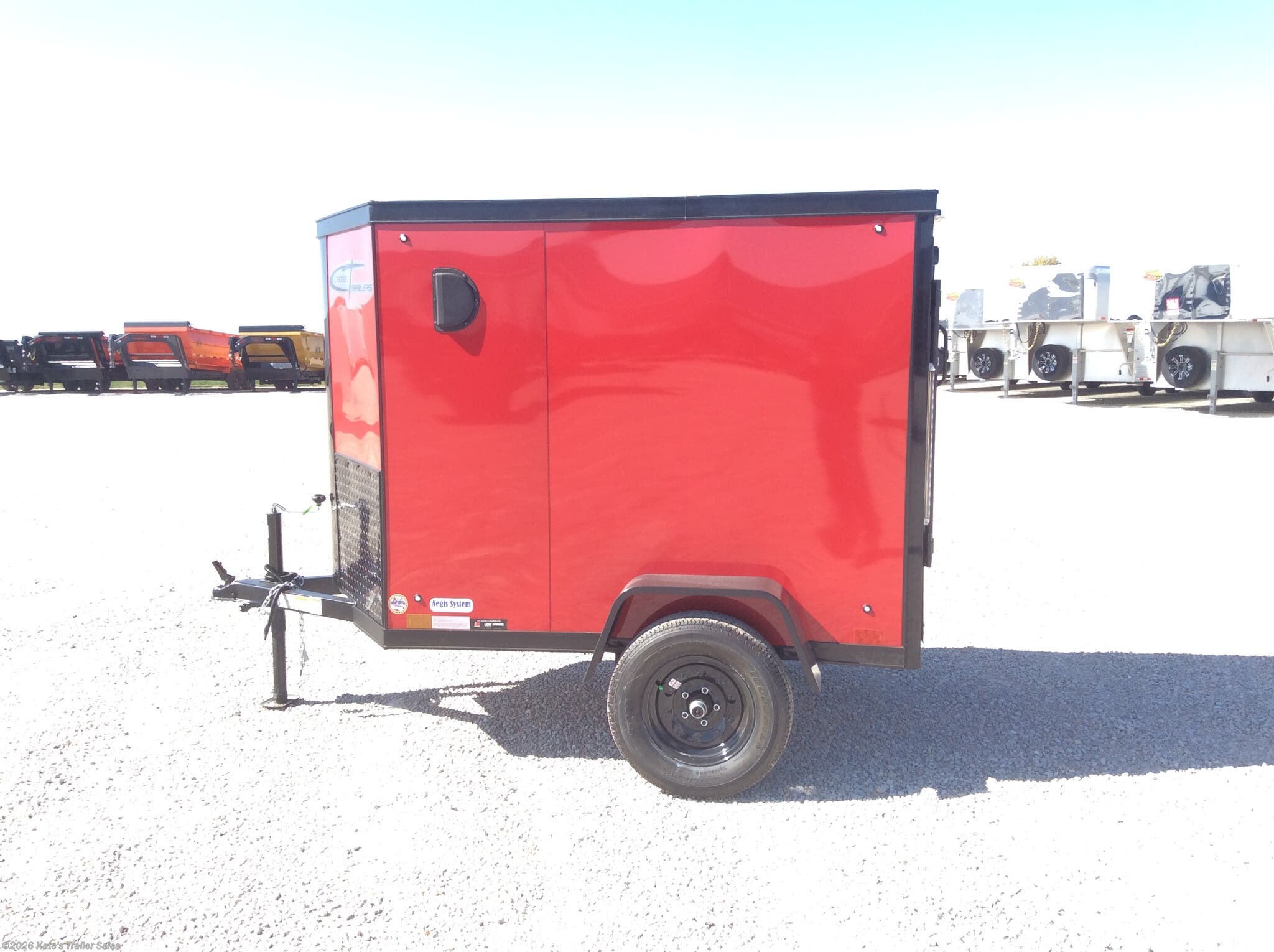4x6 Cargo Trailer for sale | New Cross Trailers 4X6' Enclosed Cargo Box ...