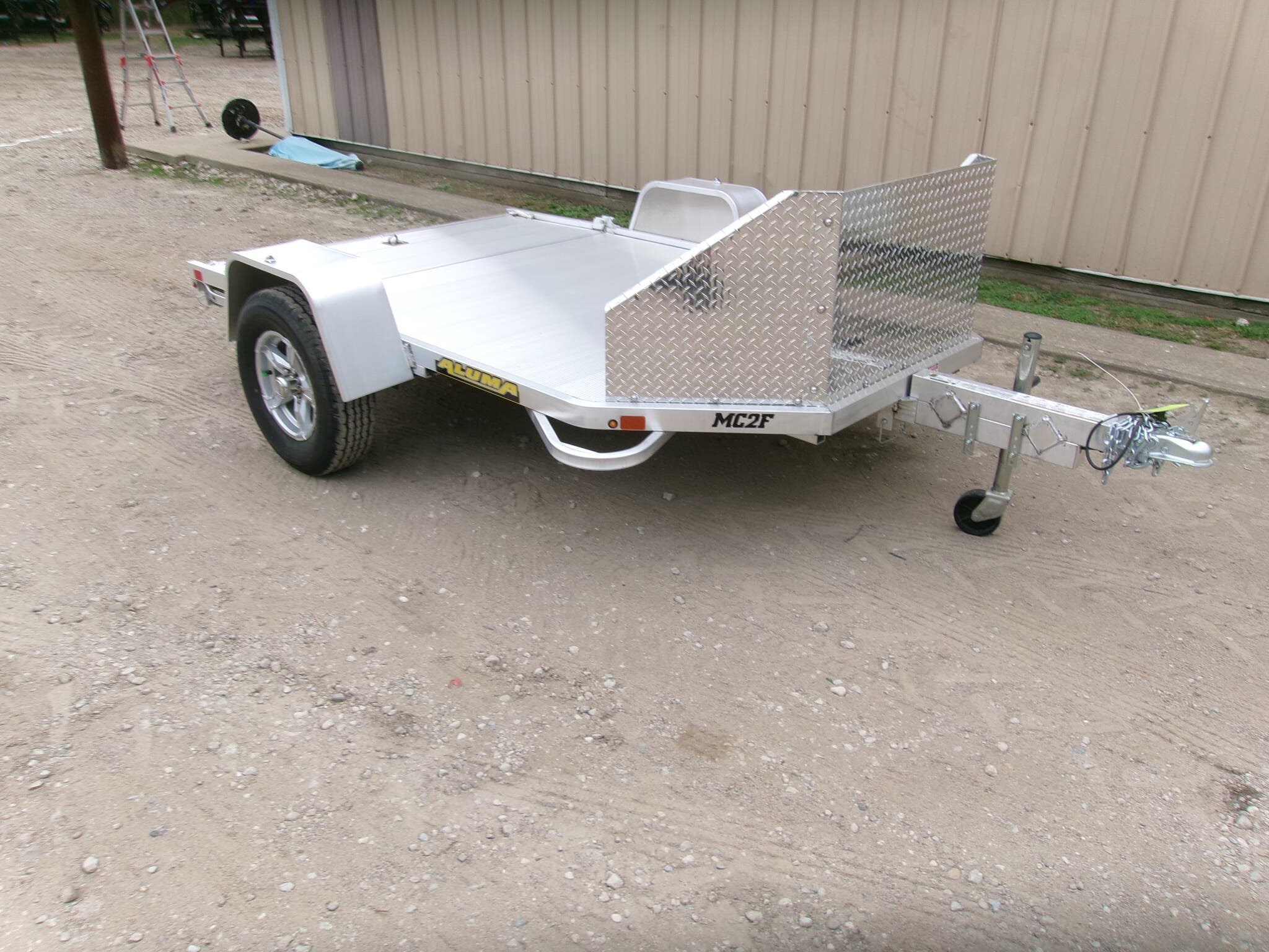 6x9 Motorcycle Trailer for sale | New Aluma MC2F-S-R Aluminum Folding ...