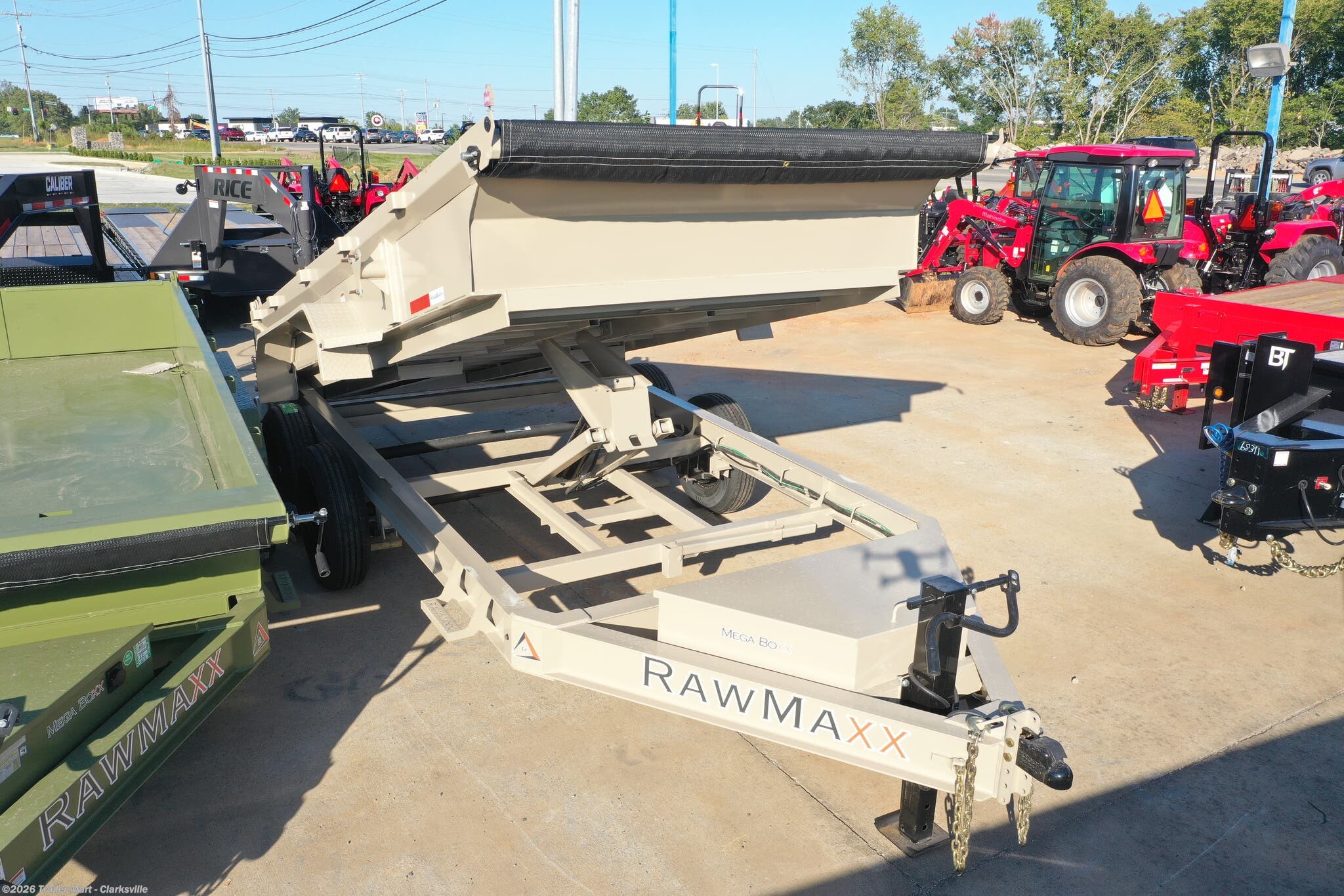 7x14 Dump Trailer for sale | New RawMaxx 7x14 7Ton Dump Trailer jacks ...